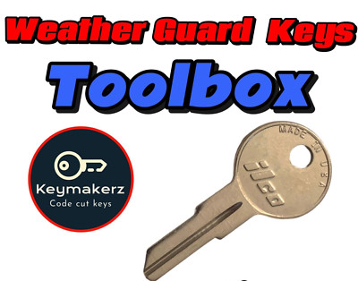 Weather Guard Toolbox Keys Replacement Spare key Cut to Code RH01-RH50 ...