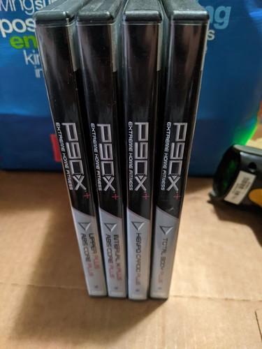 (4)DVDs Beachbody P90X+ Extreme Home Fitness Total Body Cardio Abs Core ...