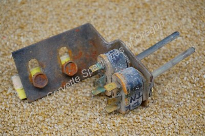 Original 1956 Corvette Power Top Long Arm Toggle Switches & Deck Lid ...