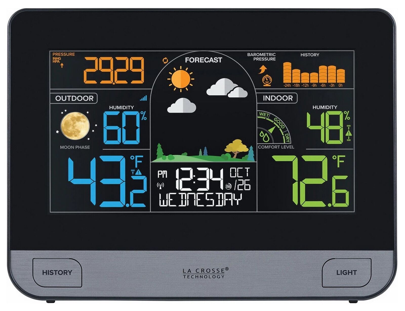 La Crosse S74177 Wireless Color Weather Station for sale online | eBay