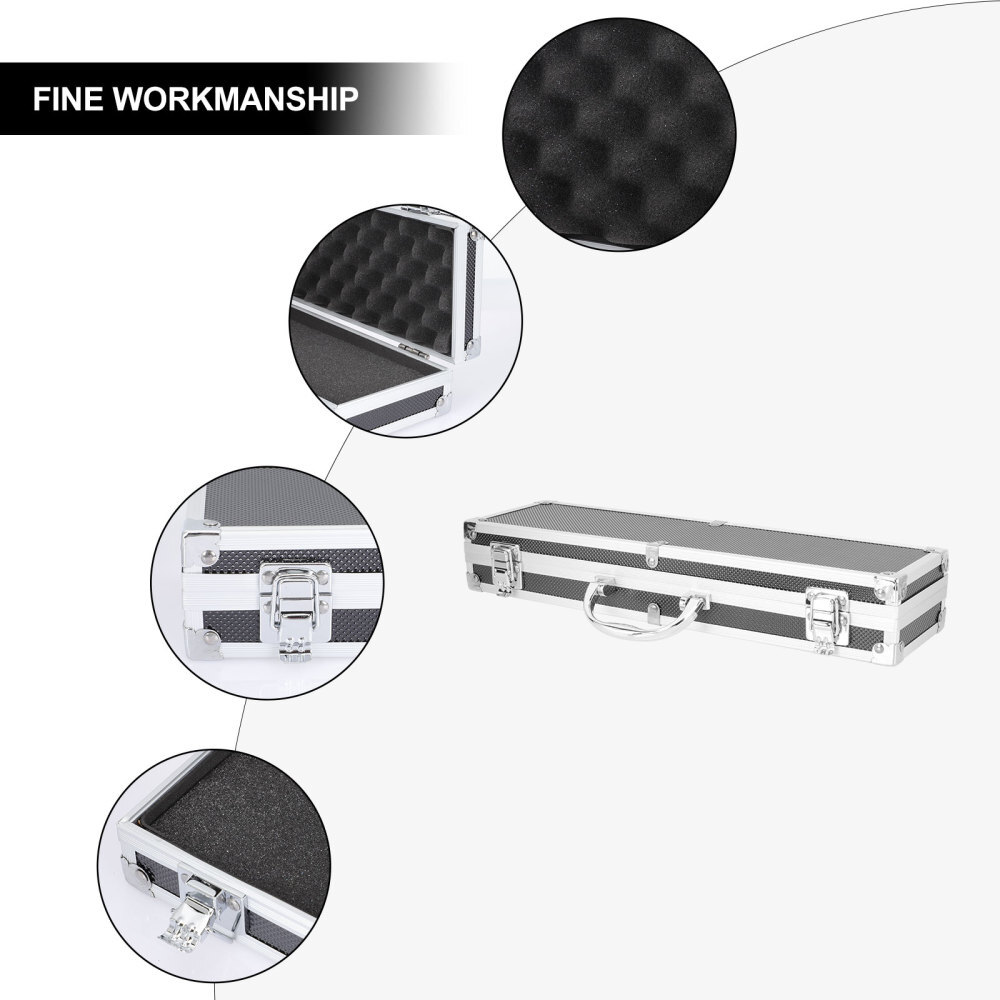 Aluminum Alloy Toolbox Organizer Hard Case Tools Handy Travel Outdoor ...