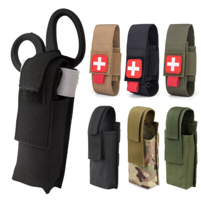 Tactical Molle CAT Tourniquet Holder Trauma Shear Pouch First Aid Kit ...