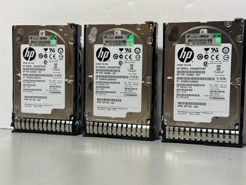 💥Lot of 3💥 HP 300Gb 10K SAS 2.5" Hard Drive EG0300FCVBF 693569-001 ...