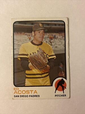 1973 Topps Baseball Ed Acosta San Diego Padres Card #244 | eBay