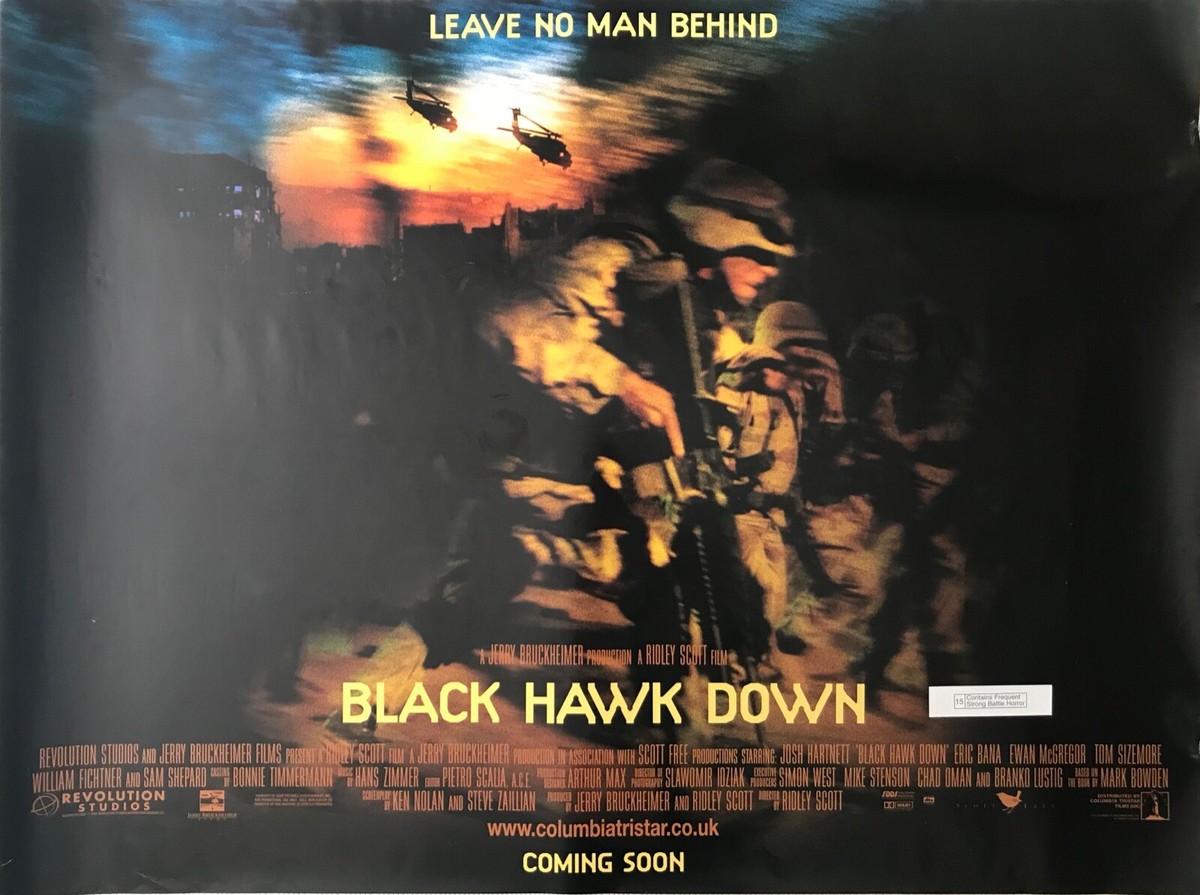 Black Hawk Down Movie Poster Black Hawk Down Cast Guide: Every Famous