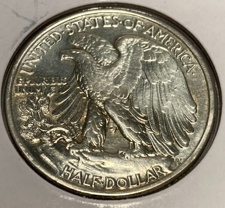 1946 50C Walking Liberty Silver Half Dollar Gem Bu **BEAUTIFUL COIN ...
