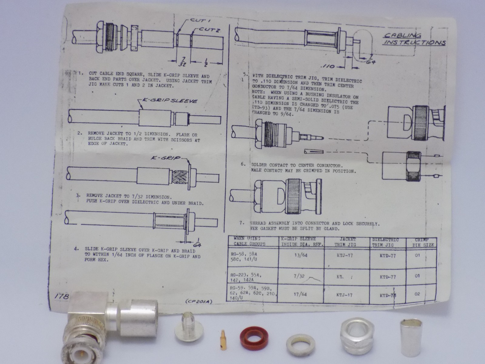 1x Kings M39012/20-0002 - Angle Coax Military Grade Aircraft RF ...