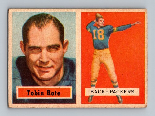 1957 Topps #81 Tobin Rote VG-VGEX Vintage Football Card | eBay