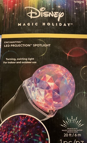Disney Magic Holiday Enchanted LED Projection Spotlight Swirling ...