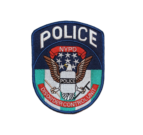 NYPD Disorder Control Unit City of New York Police Embroidered Patch | eBay