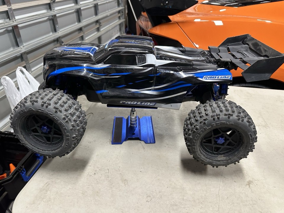 Traxxas Sledge 8S Blue And Black Custom Top-of-the-line Build | eBay