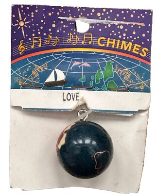 Vintage Harmony Chimes Bell Cloisonné Ball Pendant 1” LOVE "ROSE" | eBay