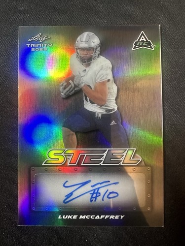 2023 LEAF TRINITY SA-LMC LUKE MCCAFFREY STEEL AUTOGRAPH #'D 23/75 | eBay