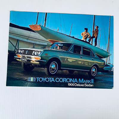Toyota Corona Mark II 1900 Deluxe Sedan UK Car Sales Brochure 1968 | eBay