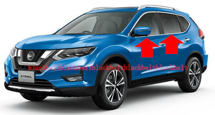 Nissan X-TRAIL T32 Molding Weather Strip Front Rear Door Belt 80820 ...