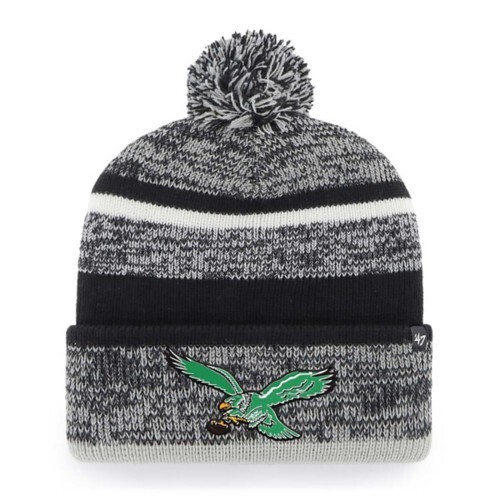 Philadelphia Eagles NFL '47 Brand Throwback Winter Beanie Knit Ski Cap ...