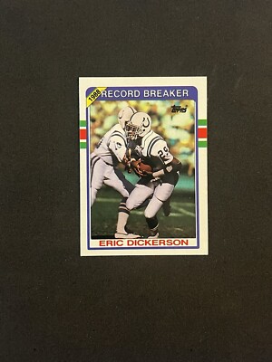 1989 Topps #3 Eric Dickerson '88 Record Breaker Football Card - JPC | eBay
