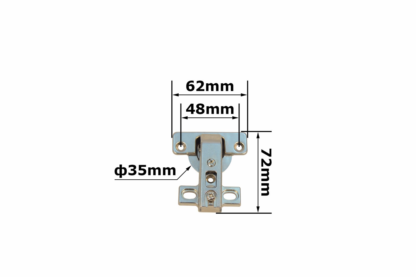 4x pot hinge Strip short furniture hinges concealed hinge 90 degrees ...