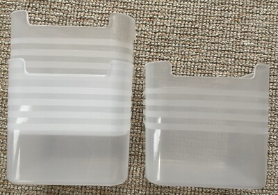 3 Pack Fridge Side Plastic Storage Containers 9.5x9.5x8cm | eBay UK