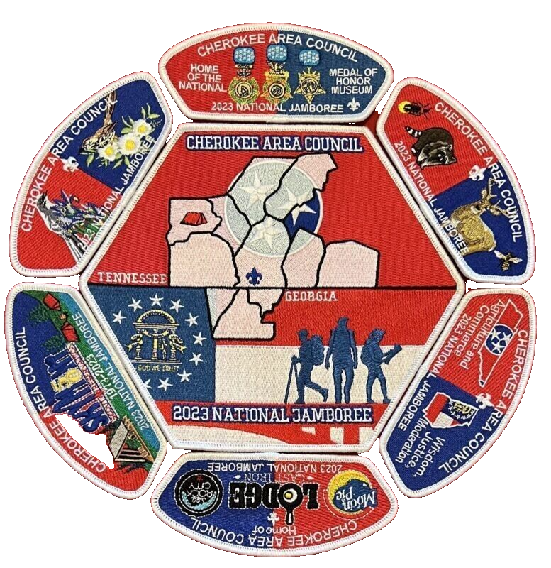 Boy Scouts BSA Cherokee Area Council 2023 National Jamboree CSP Set | eBay