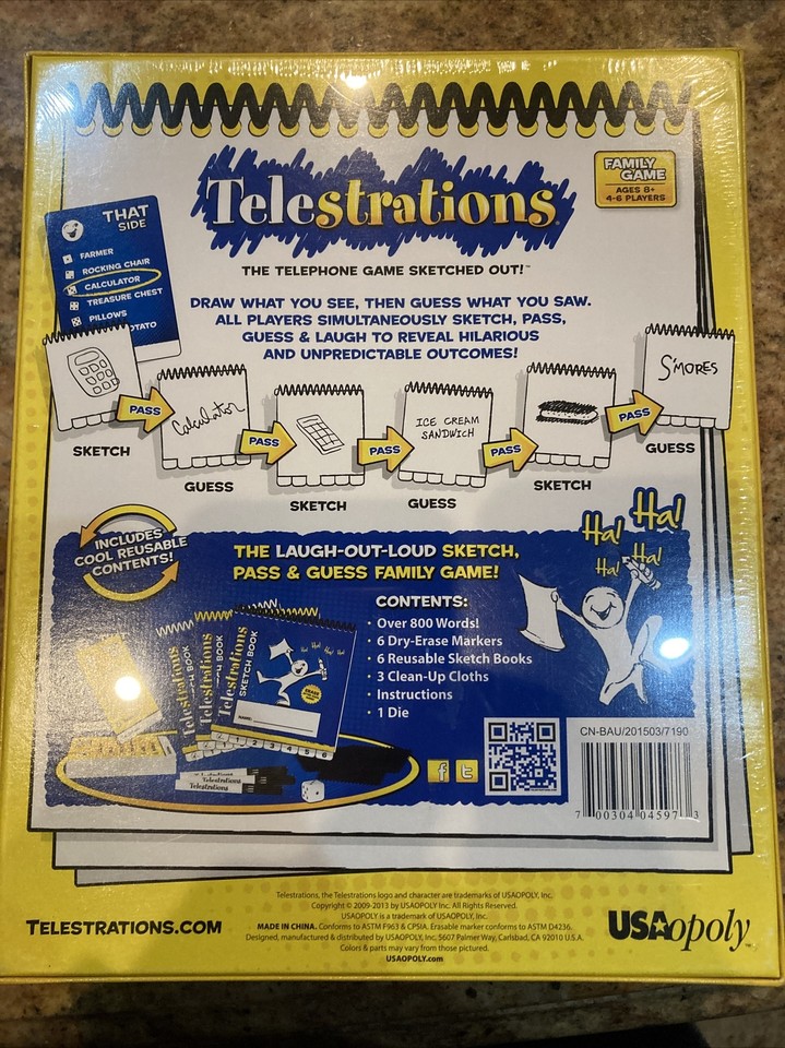 THE ORIGINAL TELESTRATIONS FAMILY BOARD GAME by USAOPOLY Sealed | eBay