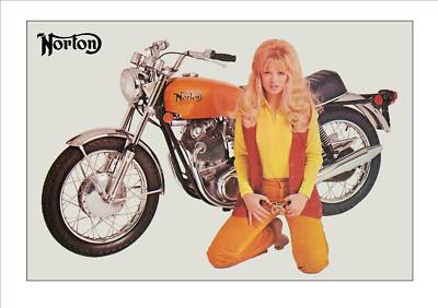 NORTON Poster 750 Commando Suitable to Frame 7 of 10 | eBay