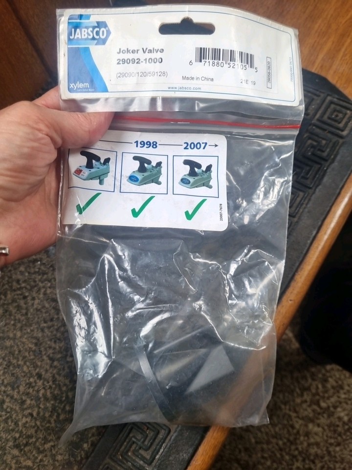 Jabsco 29092-1000 Toilet Joker Valve | eBay UK
