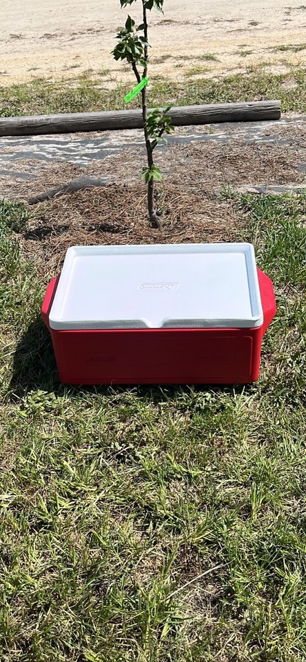 Coleman Party Stacker Stackable Cooler Compact 24 Can Model 6225 Red w ...