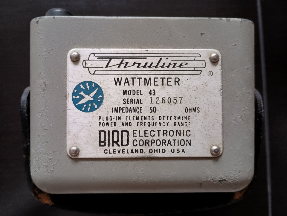Bird RF Directional Thruline Wattmeter Model 43 - UNTESTED | eBay