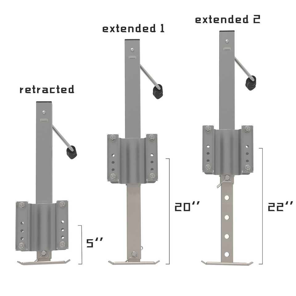 2,500 Lbs Heavy Duty Trailer Jack,Fixed Mount Tongue Jack w/Drop Leg ...