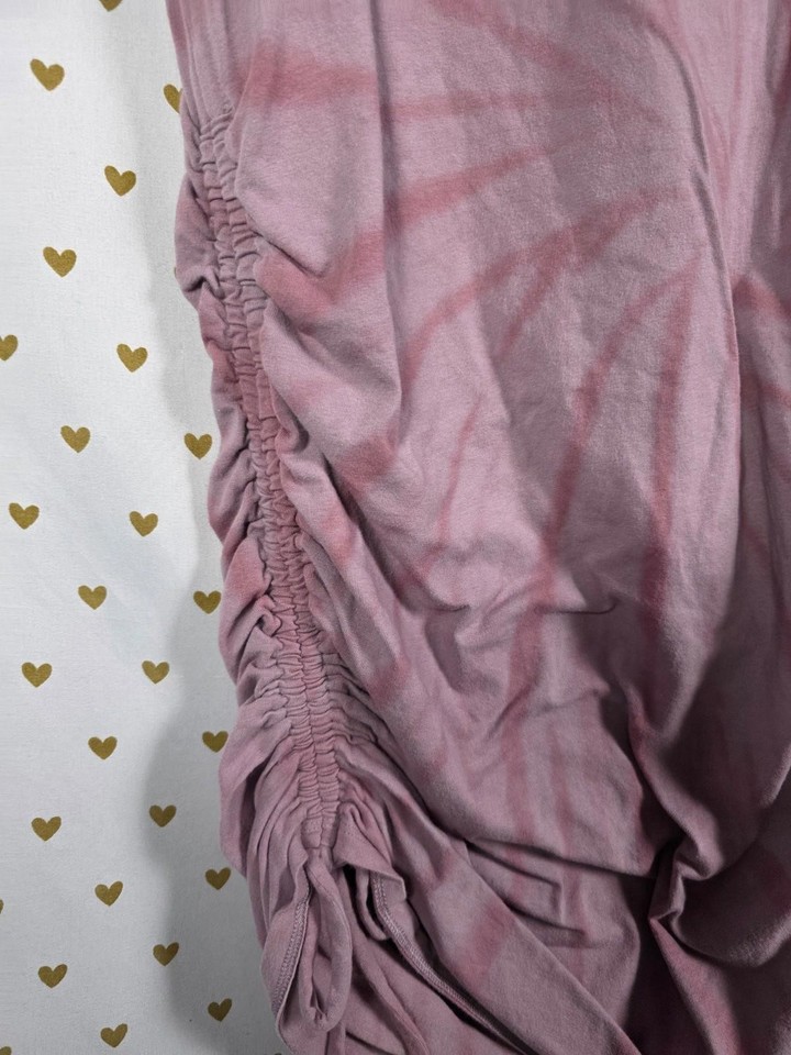 Victorias secret pink cinched side medium tye dye shirt dress tee | eBay
