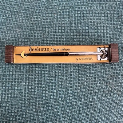 Vintage Sheaffer deskette/the put-able pen MIB Pen w/Stand Nos Not ...