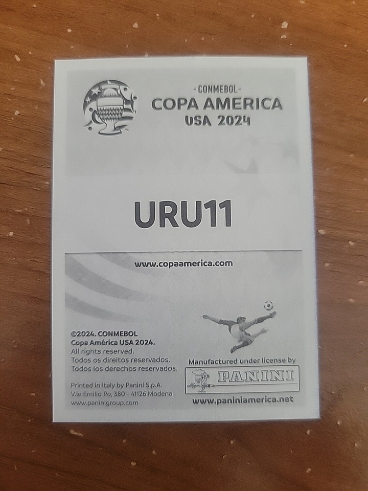 2024 Panini Copa America USA Sticker Blue Parallel Mathias Olivera ...