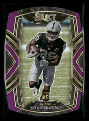 2020 Panini Select Bryan Edwards #276 Purple Prizm Die Cut RC Las Vegas ...