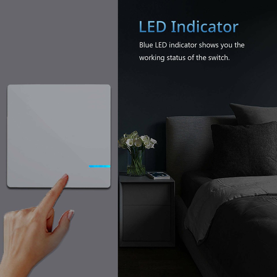 Wireless Light Switch Kit Remote Receiver Control Lamp Ceiling Fan 3 ...