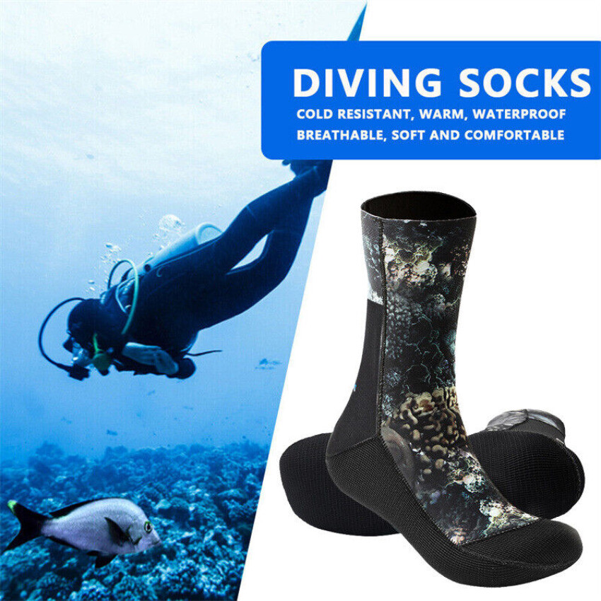 3-5mm Camouflage Neoprene Anti-slip Beach Boots Waterproof Quick-Dry ...