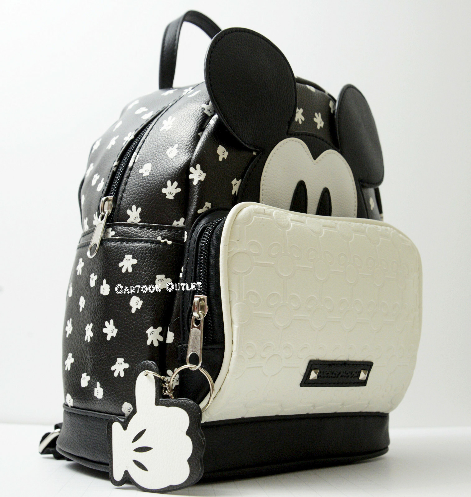 Mickey Mouse Backpack Purse 10" Faux Leather Disney Lady Carry All ...