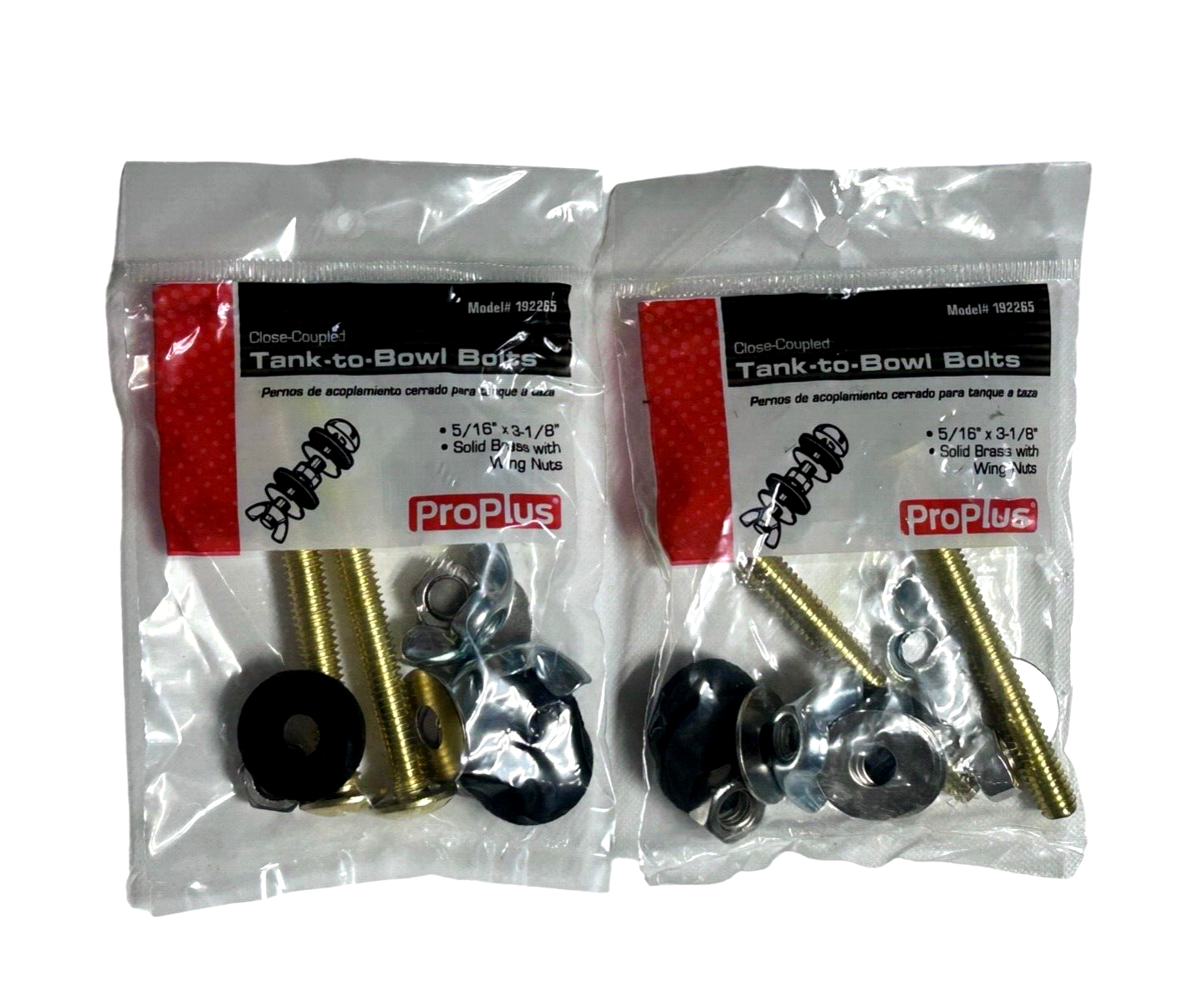(2) Toilet Tank To Bowl Bolt Set Brass Close Coupled Bolt Set, 5/16" X ...