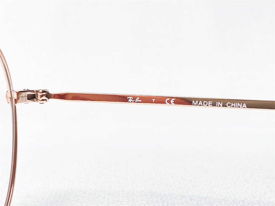 NEW Ray Ban RB3582V 2943 Unisex Copper Round Designer Eyeglasses Frames ...