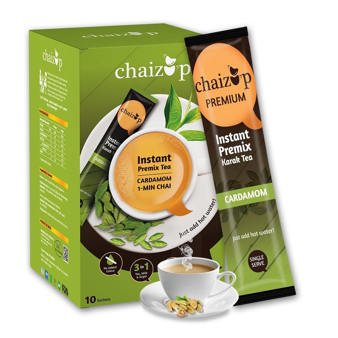Elevate Your Tea Experience: Chaizup Instant Cardamom Tea Premix, 4 x ...