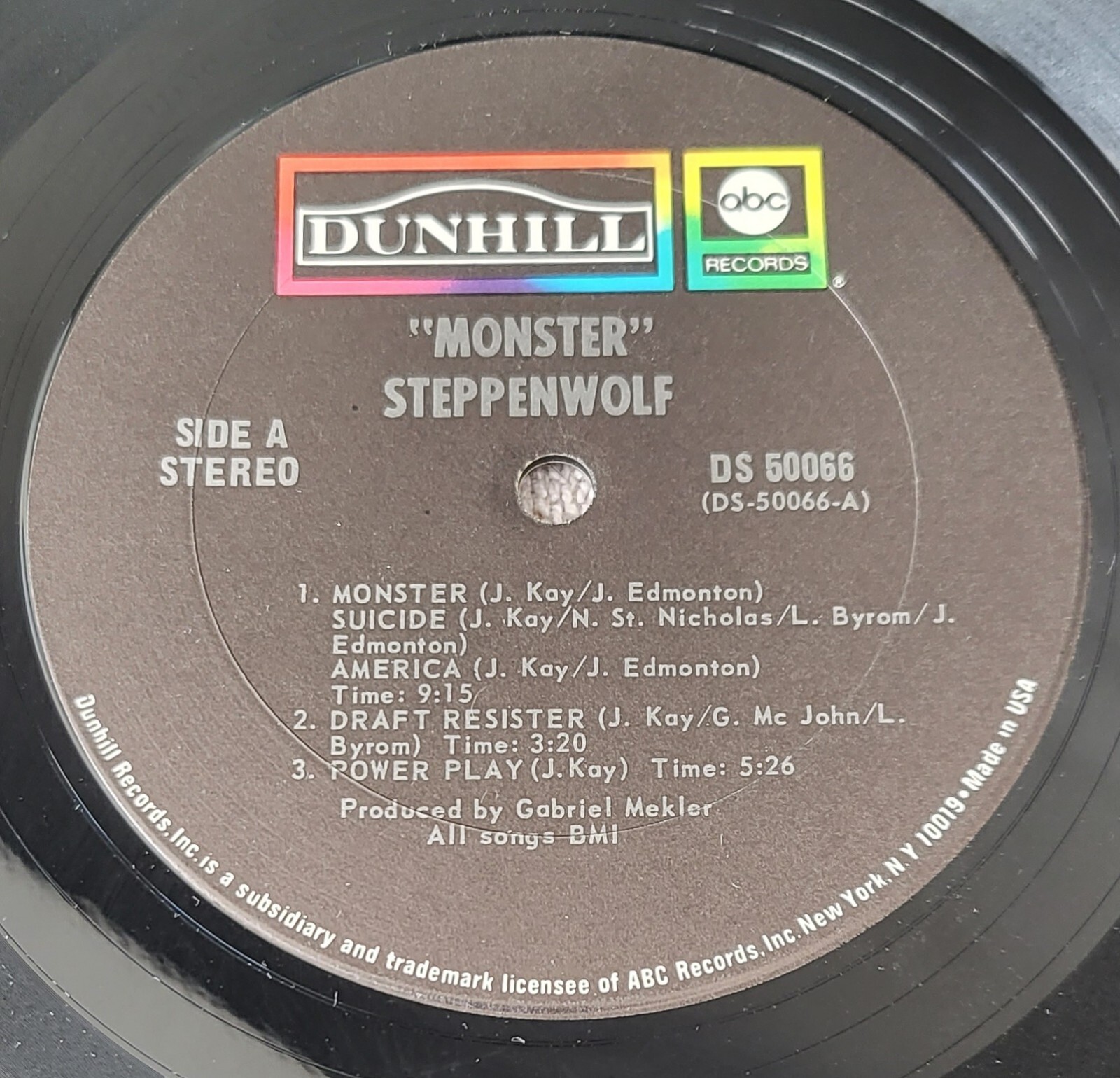 RECORD ONLY....Steppenwolf "Monster" 12" Vinyl Record LP | eBay