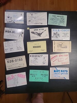 Lot Of 15 Vtg QSL CB Ham Radio Card Maine Massachusetts New Hampshire ...