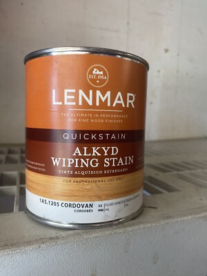 Lenmar quick stain Alkyd Wiping Stain 1205 Cordovan 1 Quart | eBay