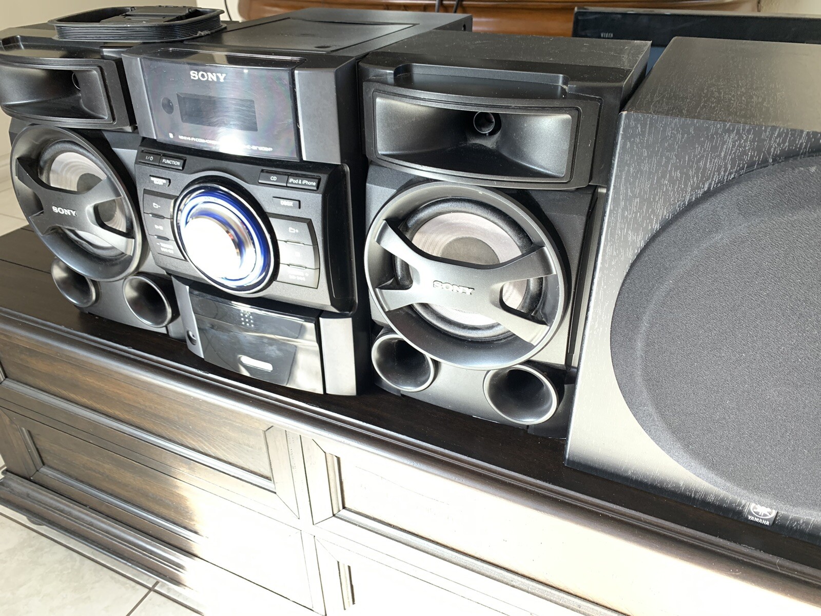 Sony MHC-EC909iP 3 Speaker AM/FM/CD Stereo System Yamaha Yst-sw012 | eBay