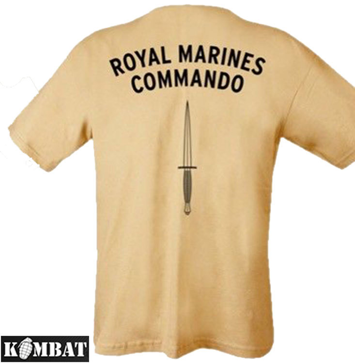 Mens Army Tactical Military Royal Marines Commando Tshirt Olive Green ...