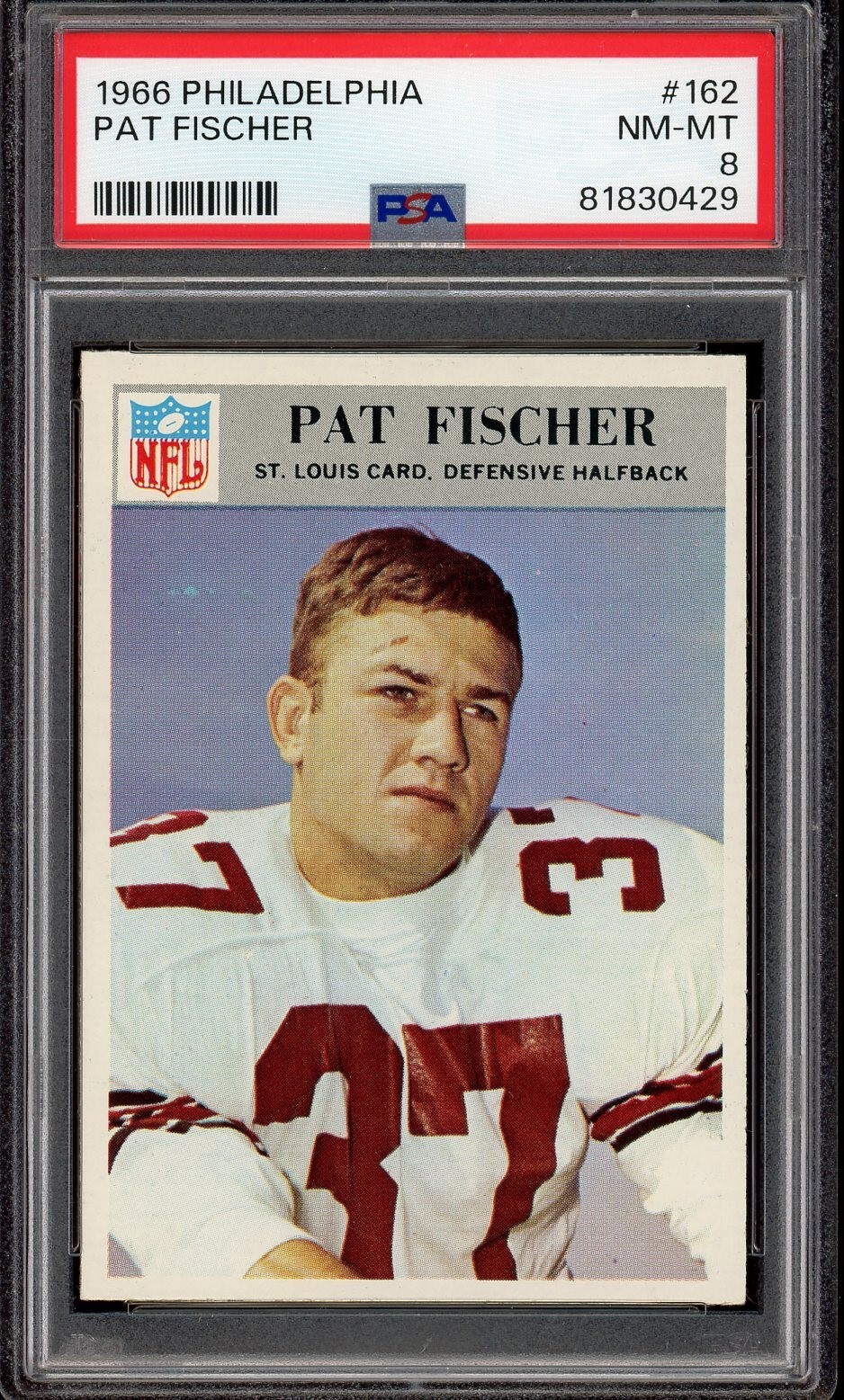 1966 Philadelphia Football #162 Pat Fischer PSA 8 | eBay