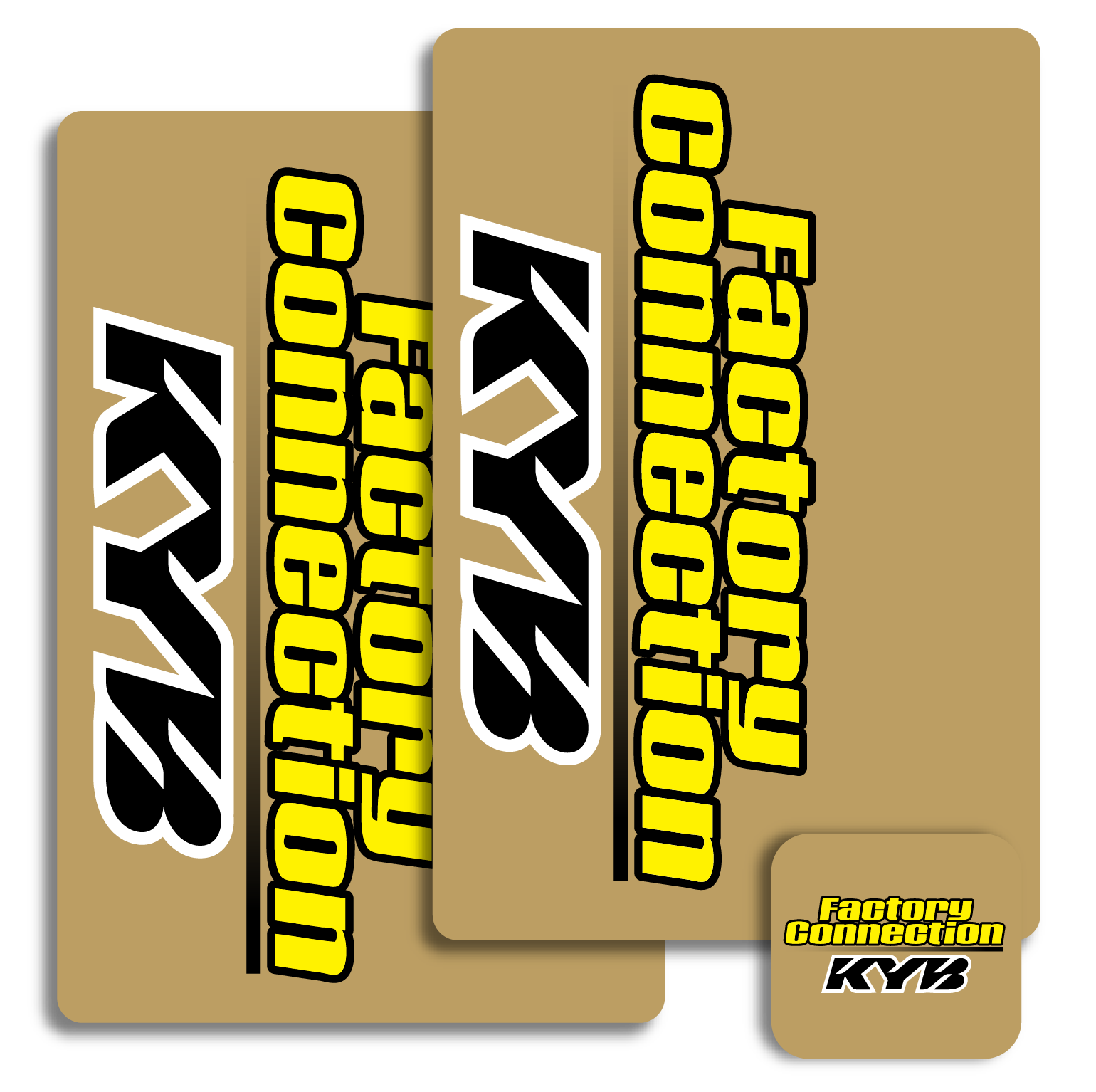 Factory Connection Fork Decals KYB Black Fork Shock Wraps Stickers CRF ...