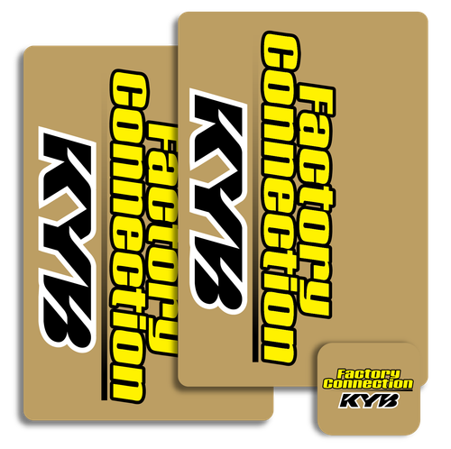 Factory Connection Fork Decals KYB Black Fork Shock Wraps Stickers CRF ...