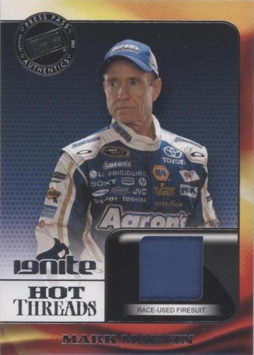 2013 Press Pass Ignite - Hot Threads Mark Martin #HT-MM (MEM) for sale ...