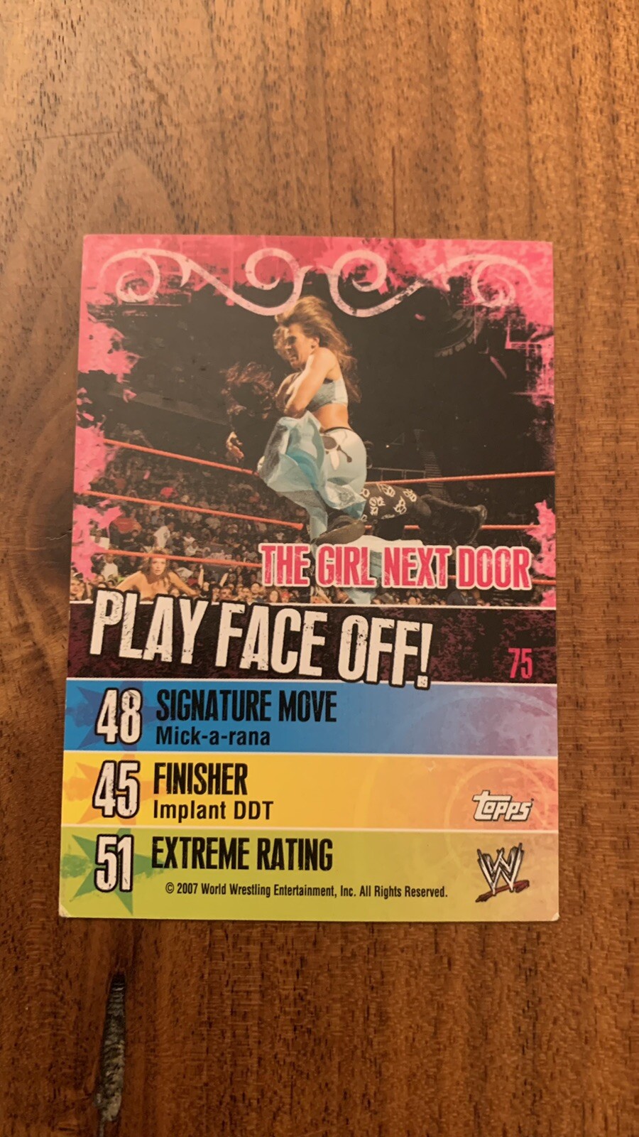 2007 Topps Face Off! - Mickie James #75 for sale online | eBay